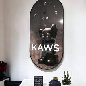 KAWS | Wall Decor | 32x6 In Kaws Inspired Wall Clock Collectible Wall ...